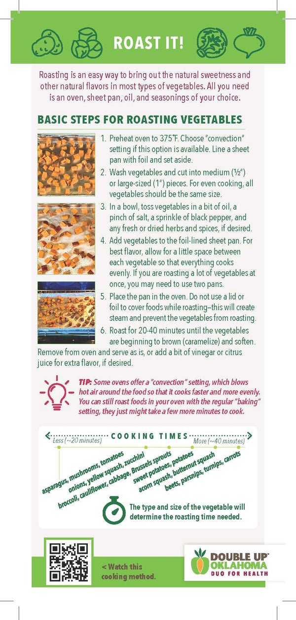 DUO for Health Method Card-Roast it (50 pack) – Hunger Free Oklahoma